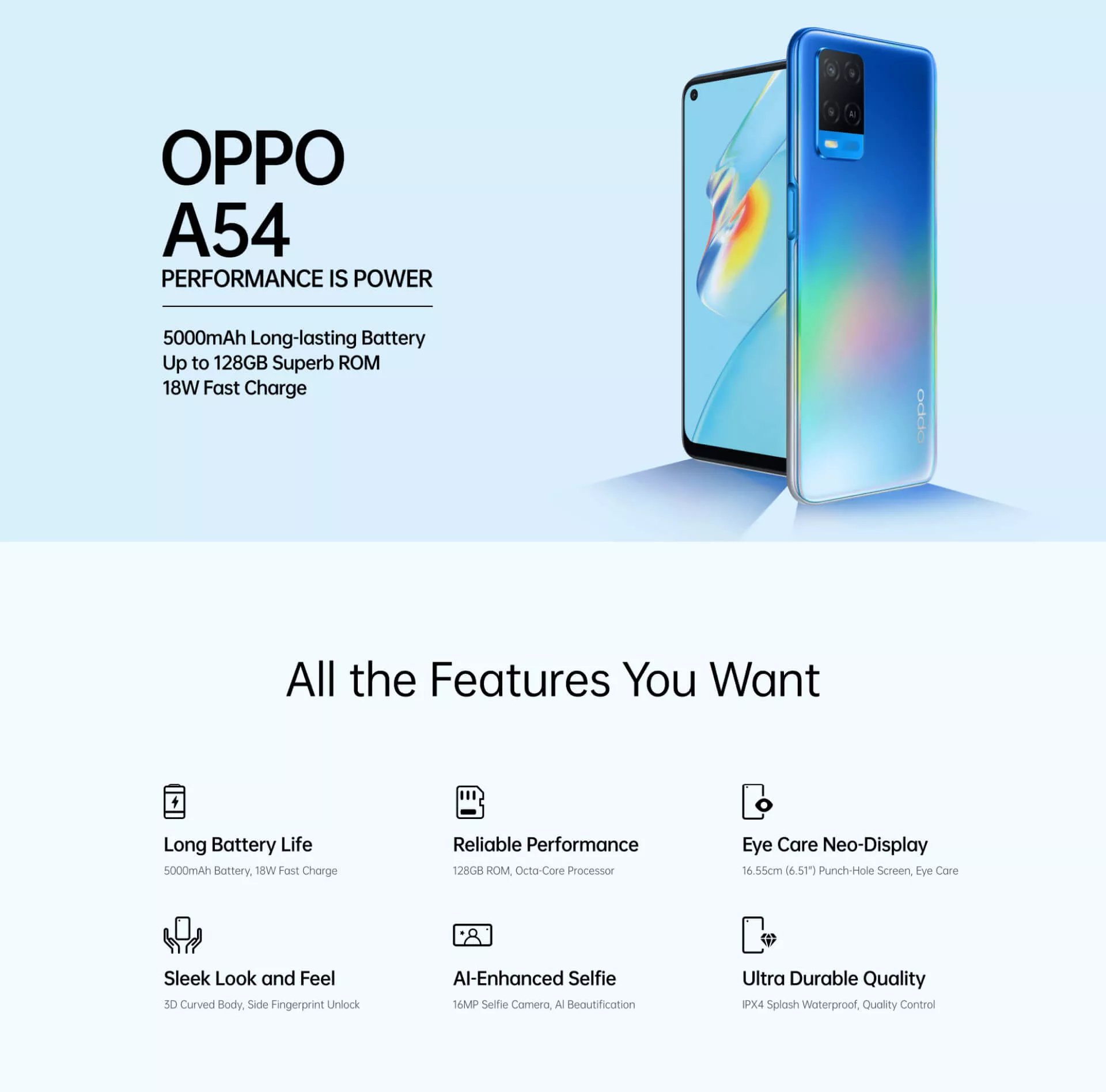 Buy OPPO A54 - OPPO Store (India)